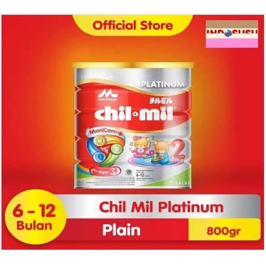 Jual Morinaga CHIL MIL Platinum 2 (6-12 bulan) kaleng 800gr CHILMIL ...
