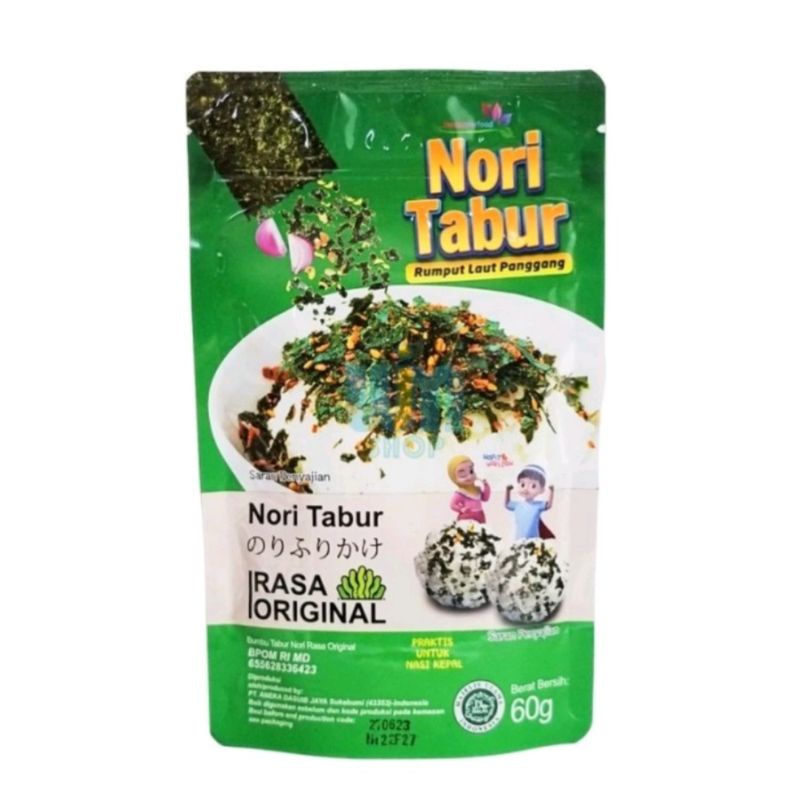 Jual NORI TABUR RUMPUT LAUT PANGGANG 60GR - JAVA SUPER FOOD KOREAN FOOD ...