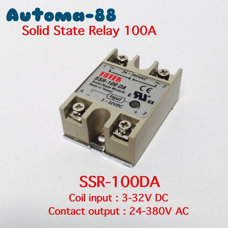 Jual SSR 100A SSR-100DA Solid State Relay DC-AC 220V Contact Relay SSR-100A | Shopee Indonesia