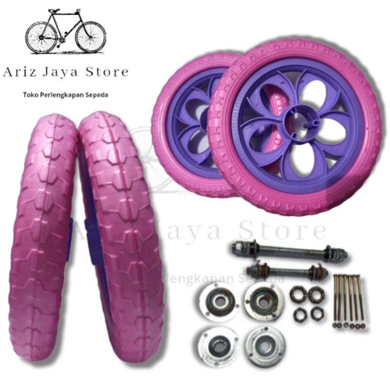 Jual Roda Ban Sepeda Anak Roda Ban Mati Ban Pushbike Ukuran 12 inchi ...