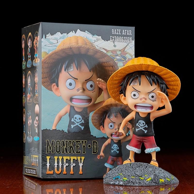 Jual One Piece Luffy Anime Action Figure Manga Gaze Lucu Meme Jepang ...