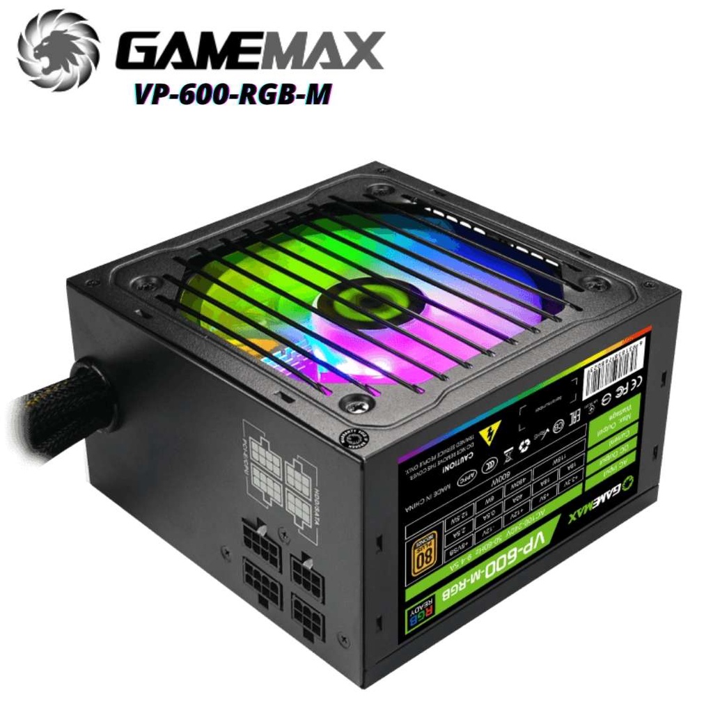 Jual GAMEMAX PC POWER SUPPLY PSU VP-600 RGB 600W 80+ Bronze | Shopee Indonesia