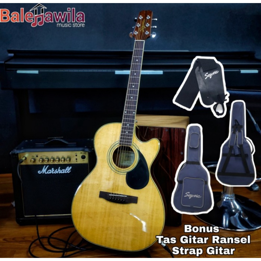 Jual Gitar Acoustic Akustik Elektrik Segovia FC 07 G FC07 EQT GN Laminated W/Bag , Segovia FC 07 ...