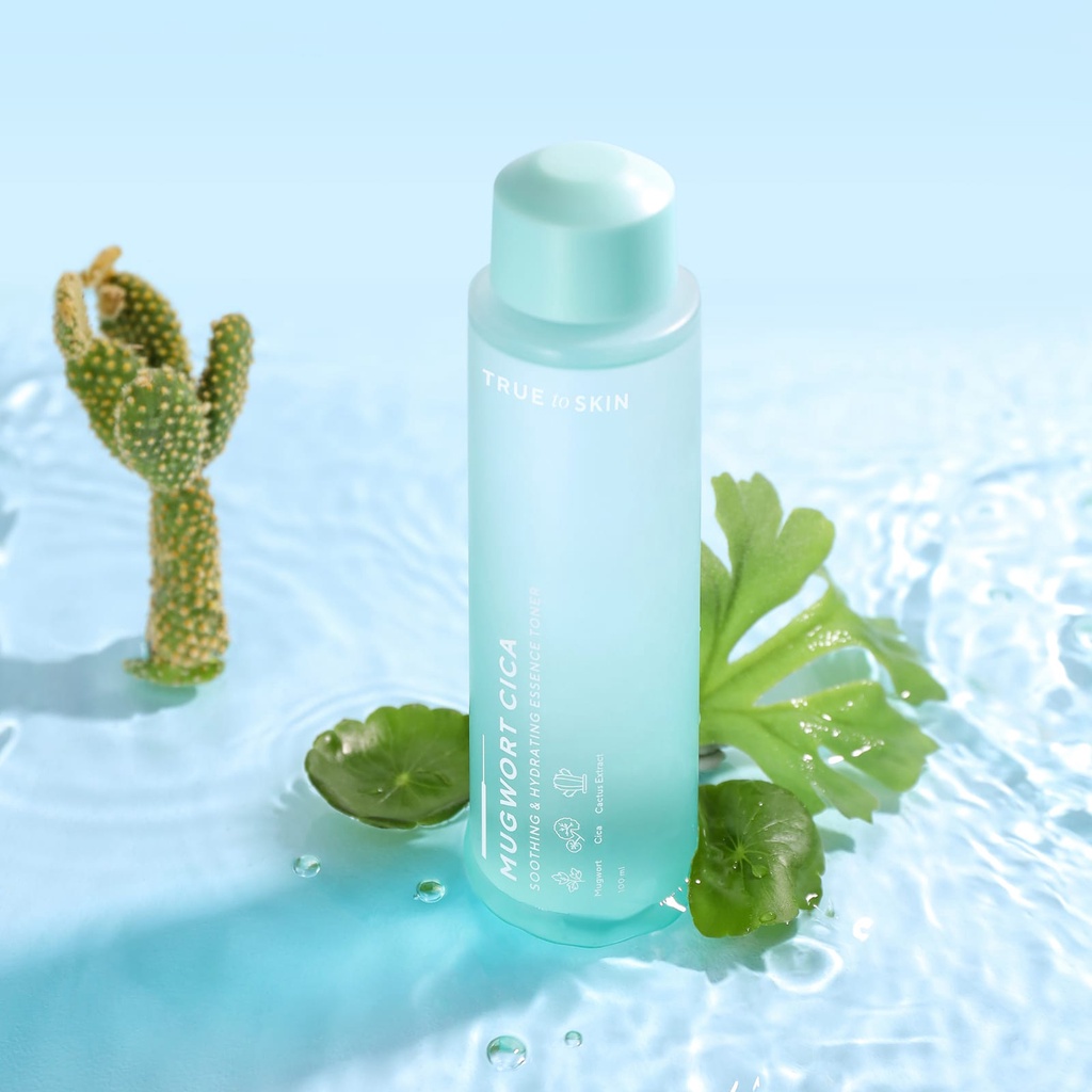 Jual TRUE TO SKIN Mugwort Cica Essence Toner Skincare Soothing ...