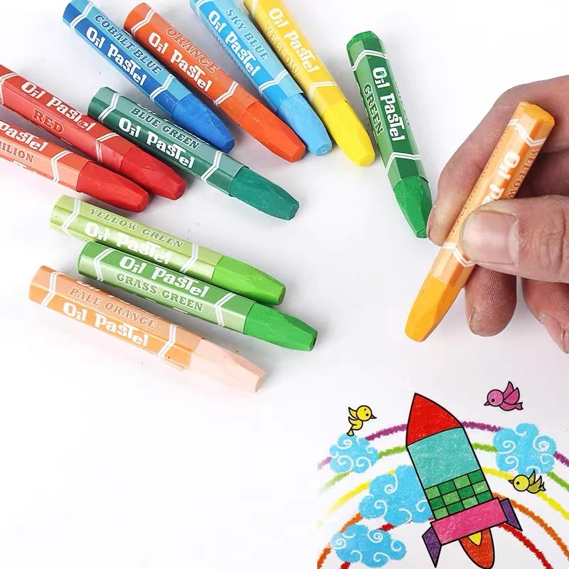 Jual 【GoodStar】Crayon Set Krayon Plastik 24 Warna Crayon Anti Air Dan ...