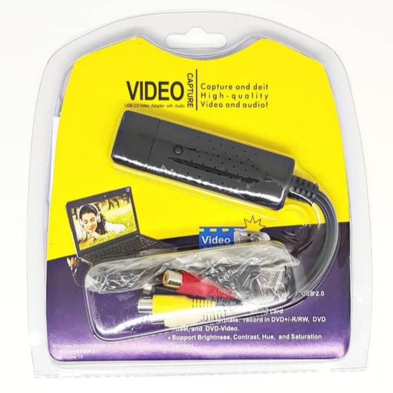 Jual Easycap USB Video Capture Adapter 1 Channel utv007 Support Android ...