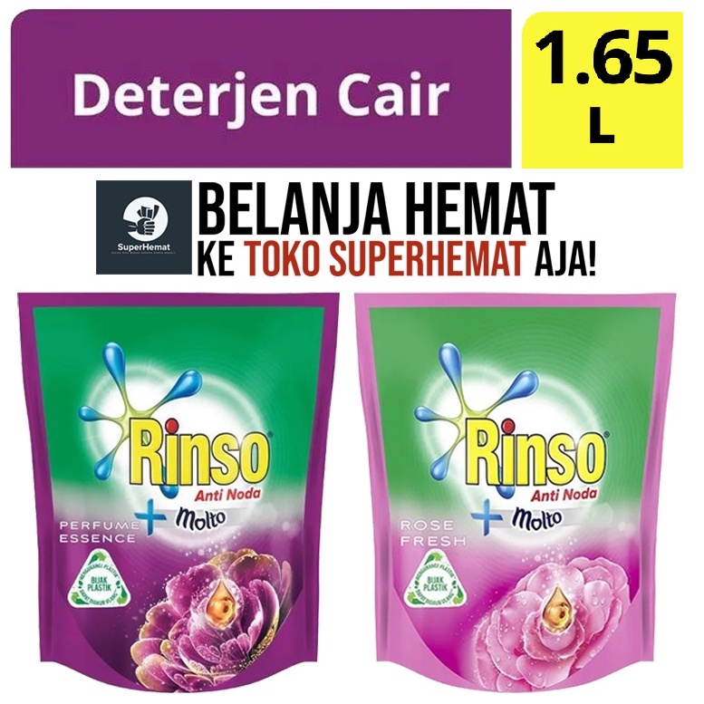 Jual RINSO Molto Perfume / Rose Fresh Essence - Deterjen Cair - 1.5 ...