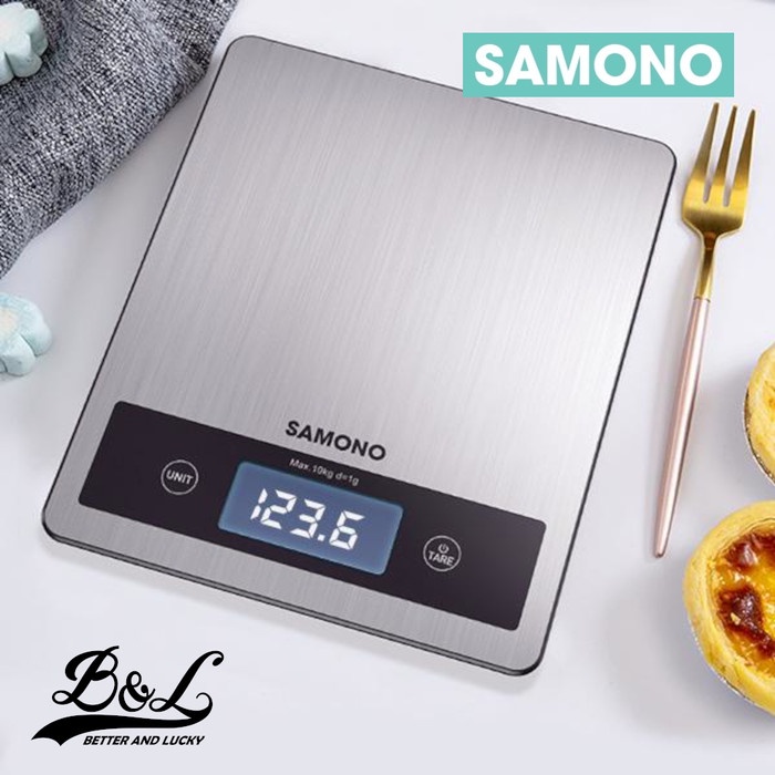 Jual SAMONO SW-KS03 Timbangan Dapur Digital Stainless Steel | Shopee ...