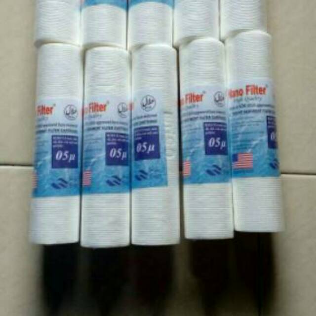 Jual Isi Filter RO 10" 05 mikron / Sediment Filter harga 1 pcs | Shopee ...