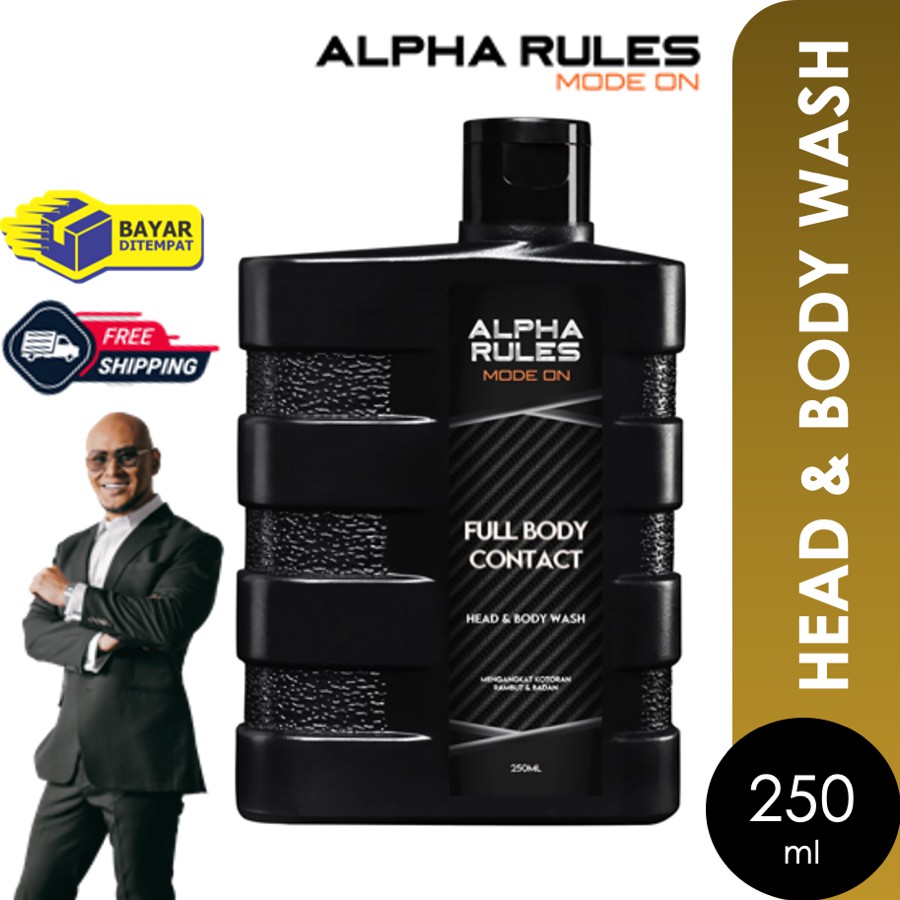 Jual Alpha Rules Original Head Body Wash - 2 in 1 Body Wash Alpharules ...
