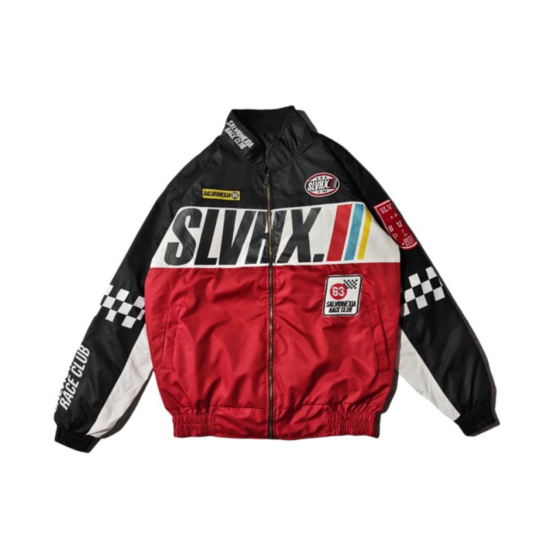 Jual Salvio Hexia Nascar Jacket 3d Black White Red | Shopee Indonesia