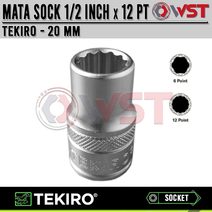 Jual Mata Sock 1/2Inch 12pt 20mm TEKIRO / Mata Sok 1/2 inch | Shopee ...