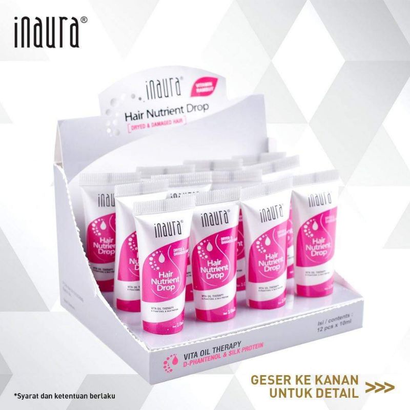Jual INAURA VITAMIN HAIR NUTRIENT DROP (1 BOX=12PCS) | Shopee Indonesia