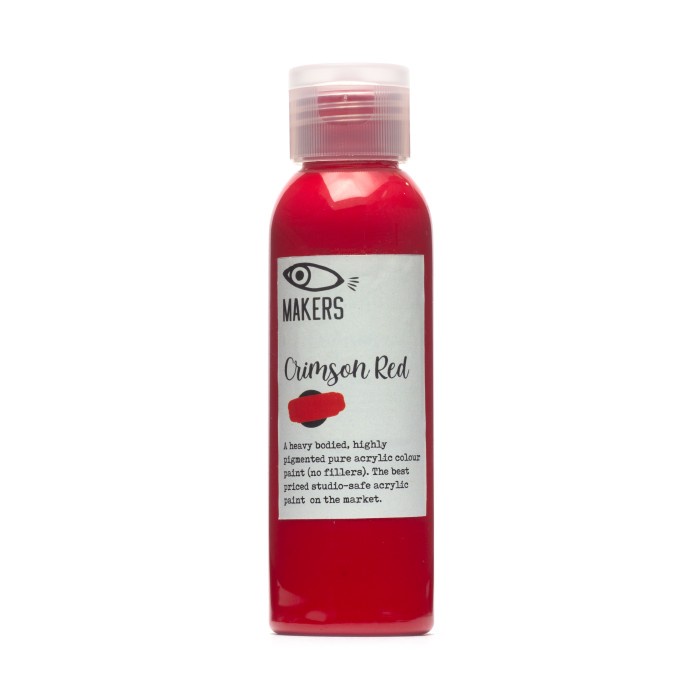 Jual Crimson Red Acrylic Paint 100ml by MAKERS | Shopee Indonesia