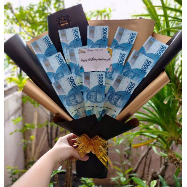 Jual Standing Money Bouquet / Bucket Buket Bunga Uang Asli / Hadiah ...