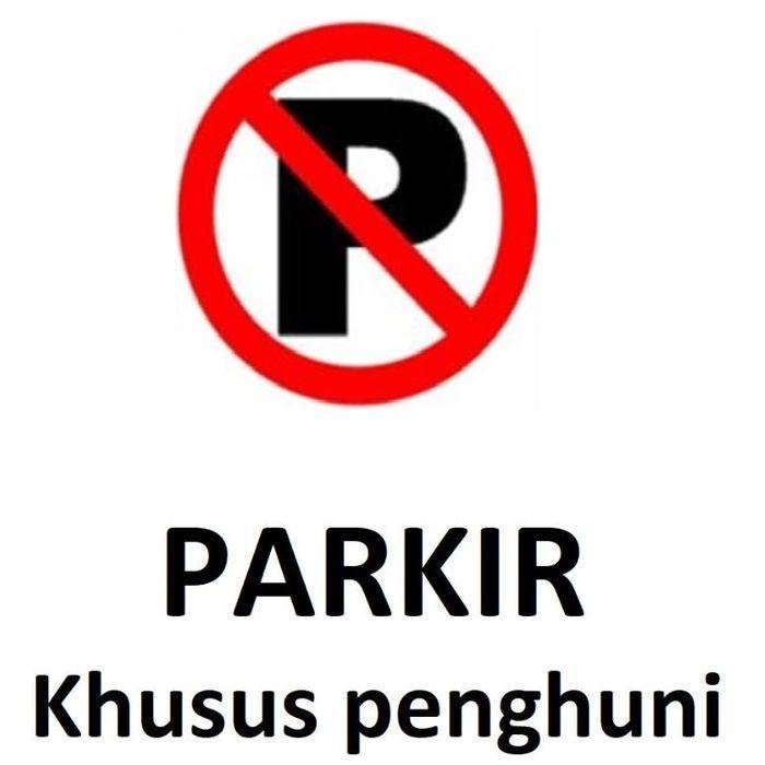 Jual Rambu Dilarang Parkir Plang No Parking Hotel Ruko Rukan Not Wet ...