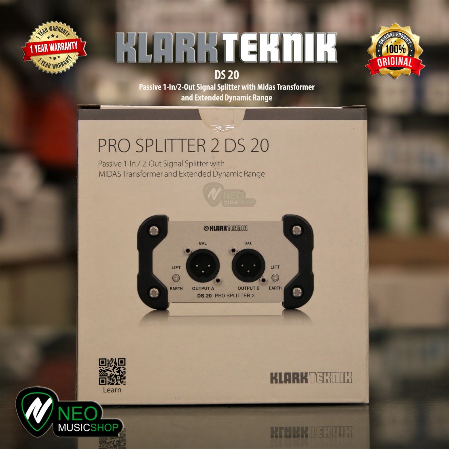 Jual Klark Teknik DS20 DS-20 DS 20 Passive 1-In 2-Out Signal Splitter | Shopee Indonesia