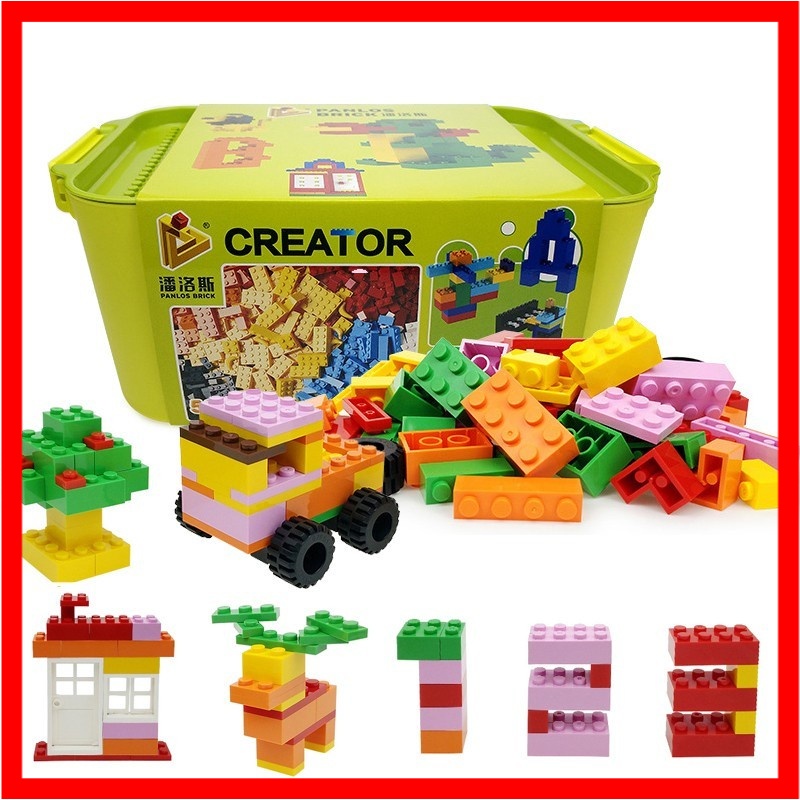 Jual Mainan Block Creator Panlos Brick 500 pcs Box Mainan Anak COwok ...