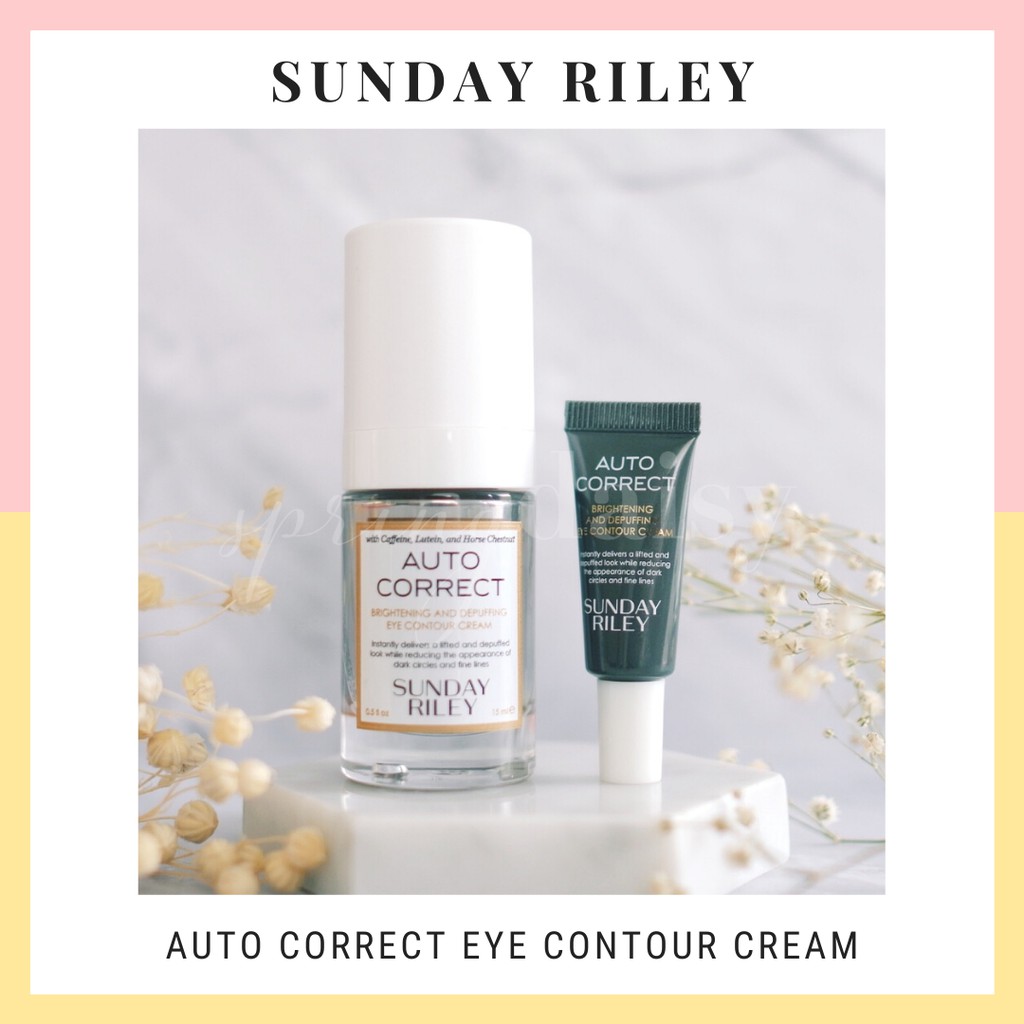 Jual Sunday Riley Auto Correct Brightening and Depuffing Eye Contour ...