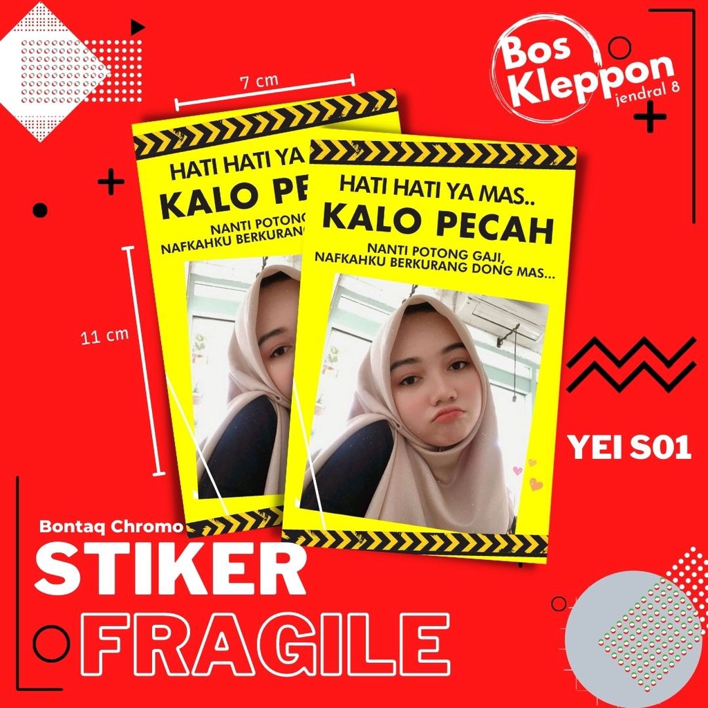 Jual STIKER FRAGILE - STICKER FRAGILE LUCU MURAH 7x11cm | Shopee Indonesia