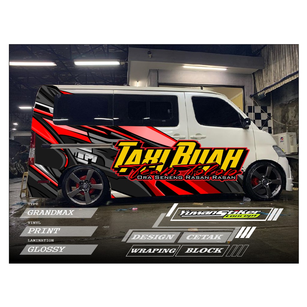 Jual STIKER DECAL GRANDMAX BLIND CUSTOM | Shopee Indonesia