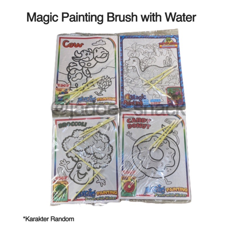 Jual Mainan Edukasi Magic Painting brush with water aktivitas Mewarnai ...