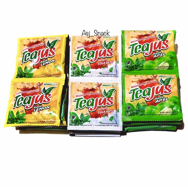 Jual Teajus Minuman Serbuk Teh All Varian Rasa ( 10 pcs x 7g ) | Shopee ...