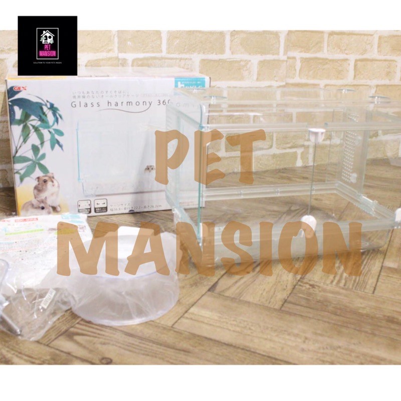 Jual GEX harmony 360 kandang hamster sugar gliders reptil acrylic glass kaca akrilik bening ...