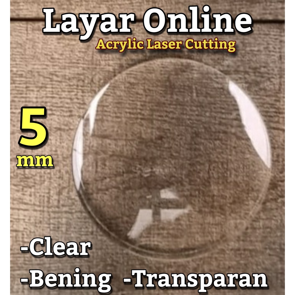 Jual Acrylic Bening 5mm Custom Bulat Lingkaran Diameter Akrilik 5 mm ...