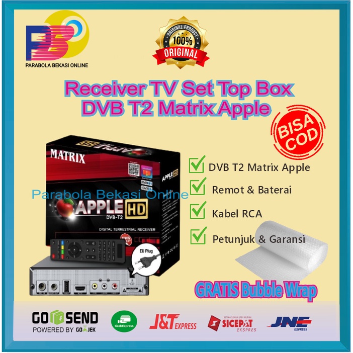 Jual Receiver Set Top Box DVB T2 Matrix Apple | Shopee Indonesia