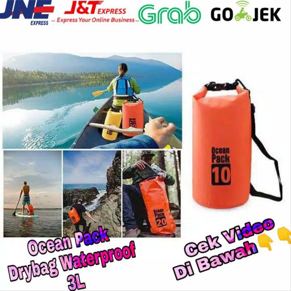Jual TAS WATER PROOF OCEAN PACK DRYBAG 10 Liter BIG SIZE | Shopee Indonesia