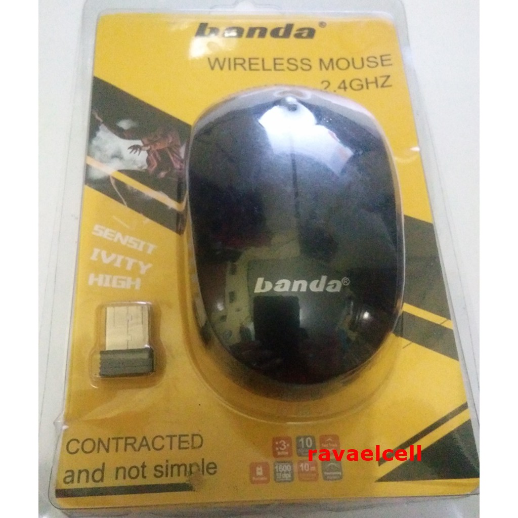 Jual Mouse Banda Wireless wifi ( tanpa kabel ) | Shopee Indonesia