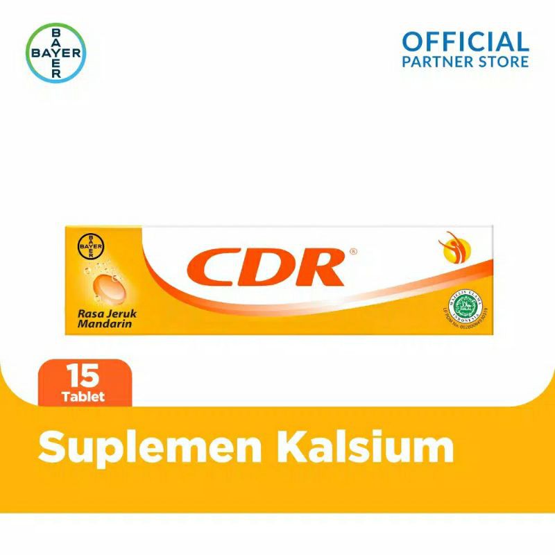 Jual CDR Rasa Jeruk Mandarin 15 Tablet Effervescent Multivitamin ...