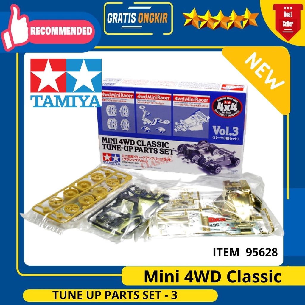Jual Tamiya 95628 Mini 4WD Classic Tune Up Parts Set Vol. 3 | Shopee Indonesia