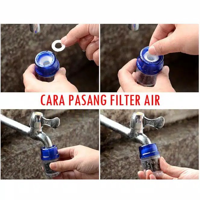 Jual Filter Keran Saringan Kran Air Ukuran Mini Penyaring PDAM Sumur ...