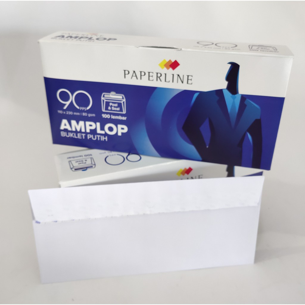 Jual AMPLOP SURAT 110 X 230 MM PAPERLINE 90 PPS/PUTIH SEAL ( ISI 100) | Shopee Indonesia