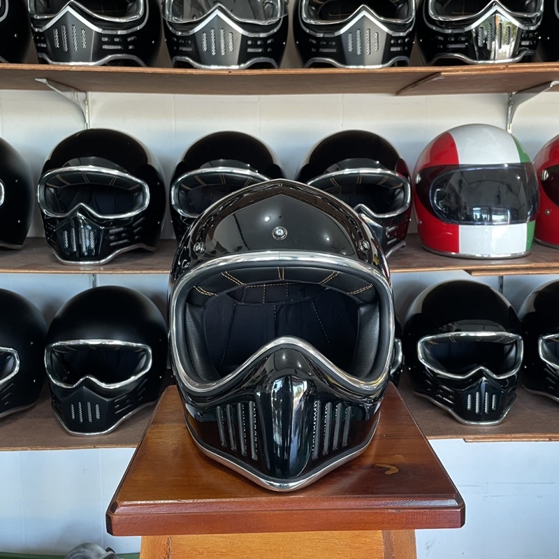 Jual Helm SIMPSON Ghostbone Hitam Glossy / Helm Custom | Shopee Indonesia