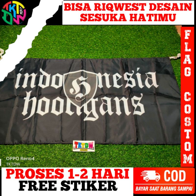 Jual BENDERA HOOLIGANS MURAH READY STOK BANYAK SIAP KIRIM ( HOOLIGANS ...
