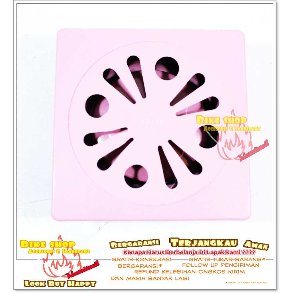 Jual Floor Drain Alat Saringan Air Kamar Mandi Warna Pink | Shopee ...
