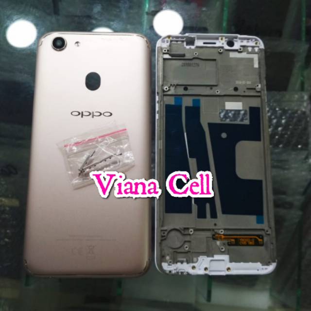 Jual frame lcd backdoor oppo F5 casing housing fullset original ...