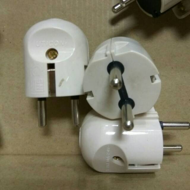 Jual Steker Uticon Arde bulat 2 kaki / 2pin S28R | Shopee Indonesia