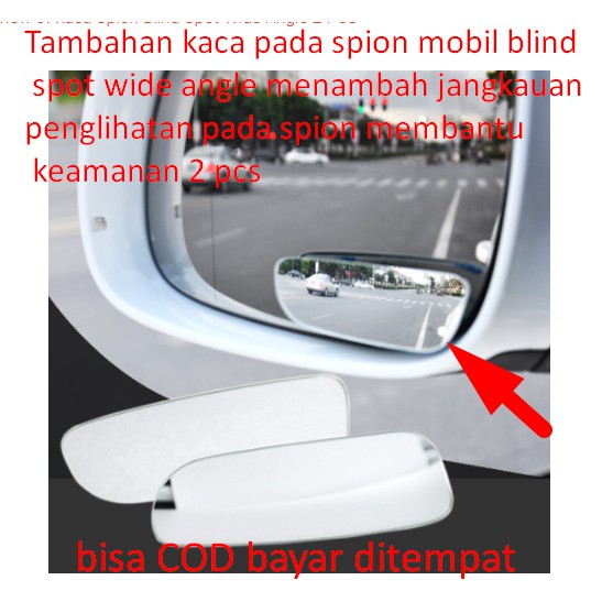 Jual Tambahan kaca pada spion mobil blind spot wide angle menambah ...