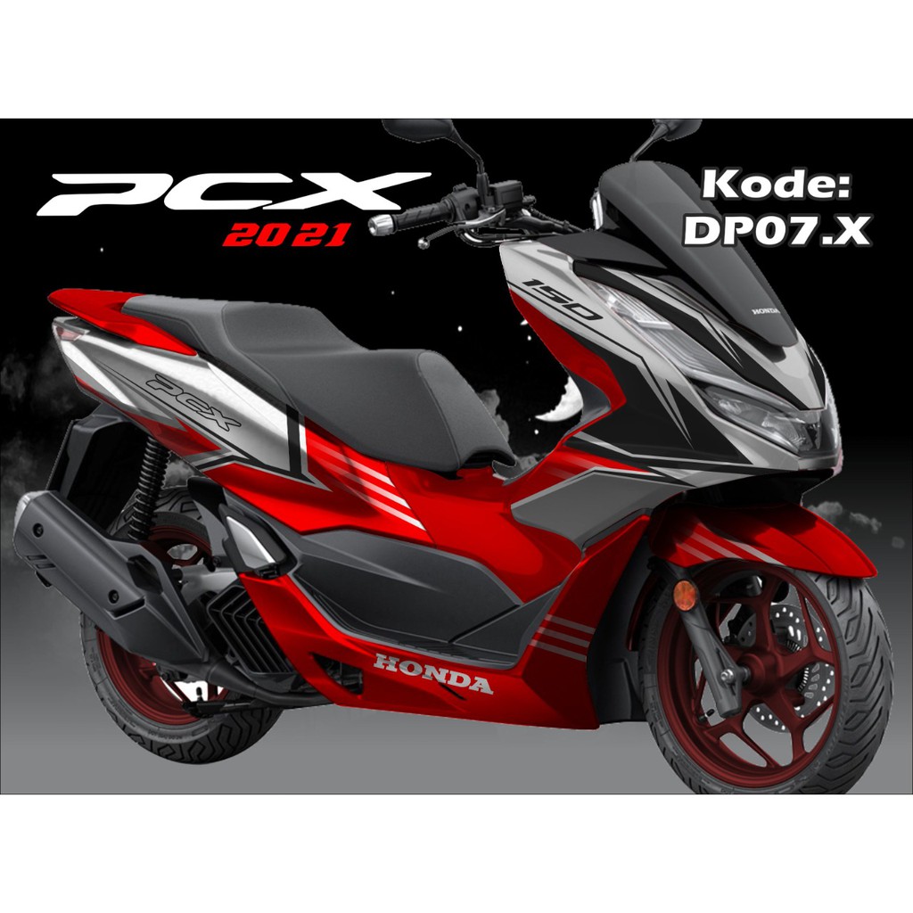 Jual decal pcx 2021 decal all new pcx 2021 facelift decal pcx 160 ...