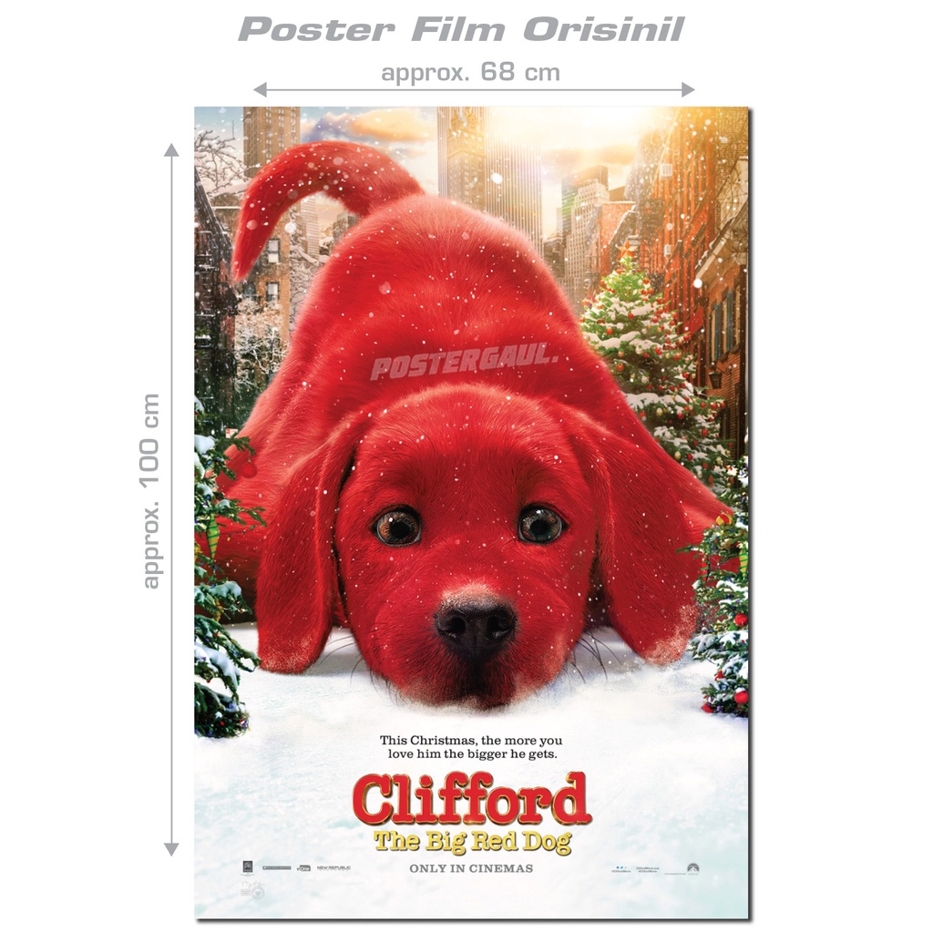 Jual Poster Film CLIFFORD : THE BIG RED DOG - original Indonesian one ...
