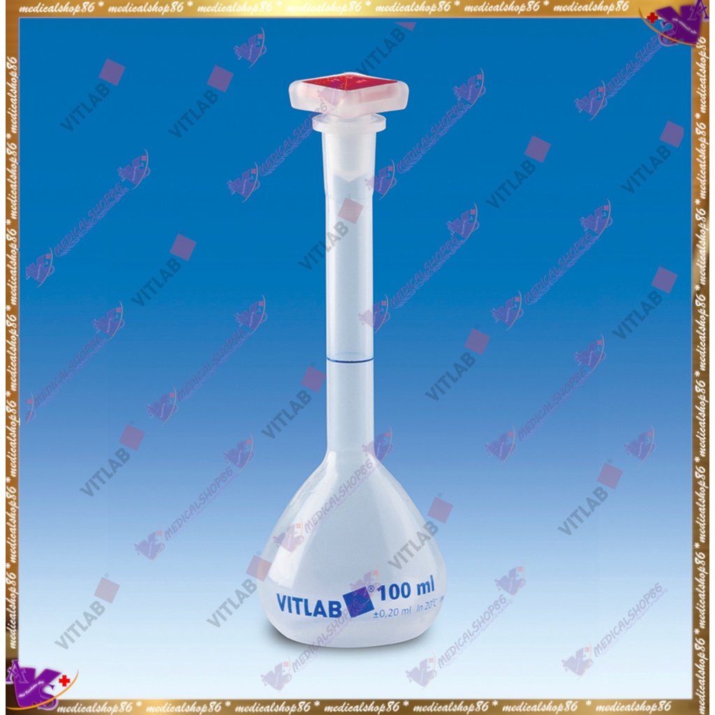 Jual VOLUMETRIC FLASK, PP, 1000mL, Class B. VITLAB (Labu Ukur Plastik) | Shopee Indonesia