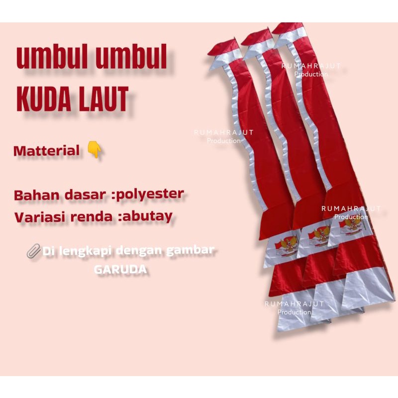 Jual bendera umbul umbul / umbul umbul kuda laut/ umbul umbul bandir ...