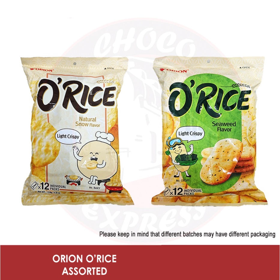 Jual Orion O'Rice Rice Crackers Snow / Seaweed Flavor 1 Pack | Shopee ...
