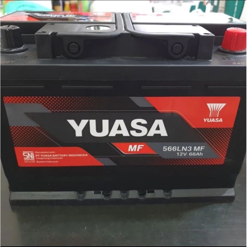 Jual AKI BATERAI KERING YUASA MF 566LN3 MF/LN3/58024 INNOVA REBORN 12V 66AH GARANSI 3 BULAN ...