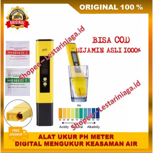 Jual PH Meter PH Digital Tester PH Ukur Alat Pengukur Keasaman Cairan ...
