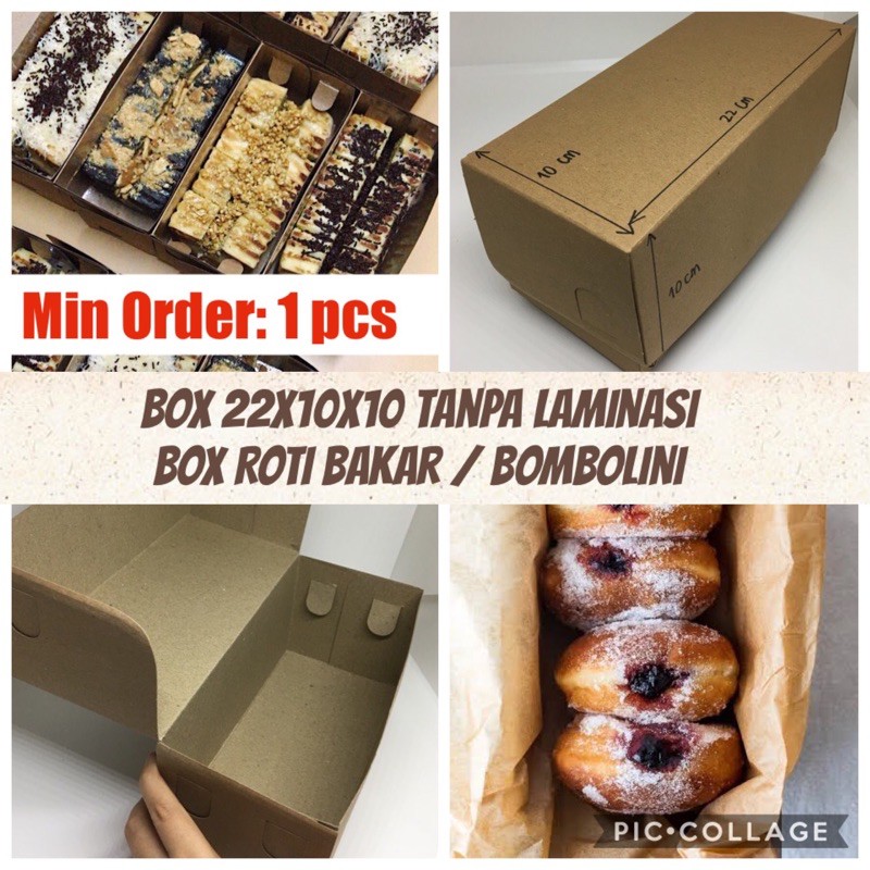 Jual Box uk 22x10x10cm / Kotak Roti Bakar / Bombolini - B 08 | Shopee ...